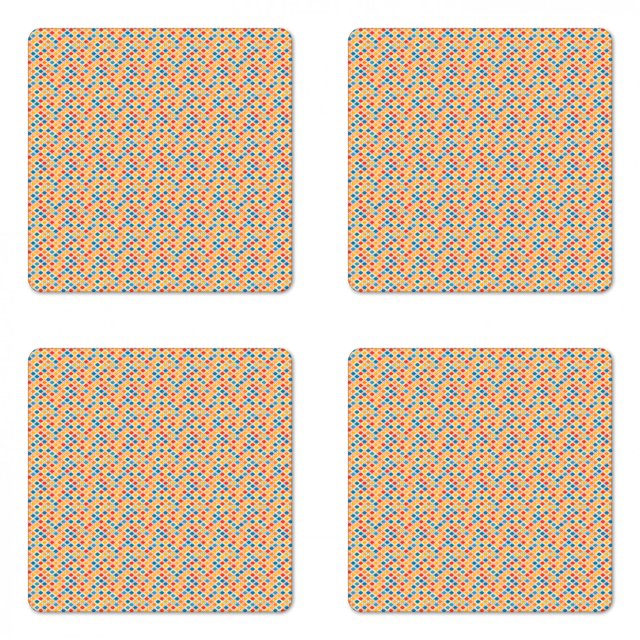 Geometric Coaster Set of 4, Moroccan Style Tile Pattern Inspired ...