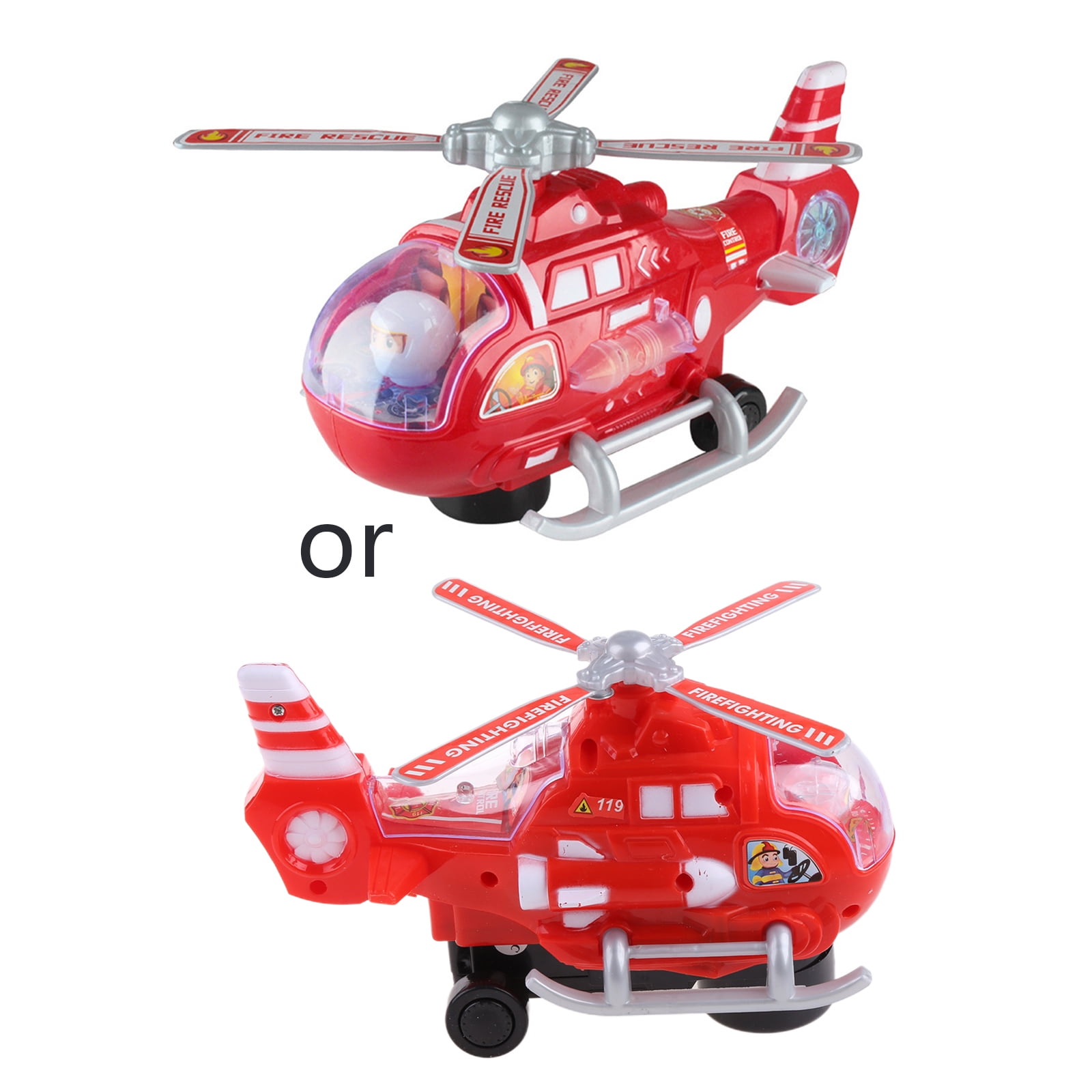 Mini Plane Toy Model Helicopter Universal Wheel Electronic Gift for ...
