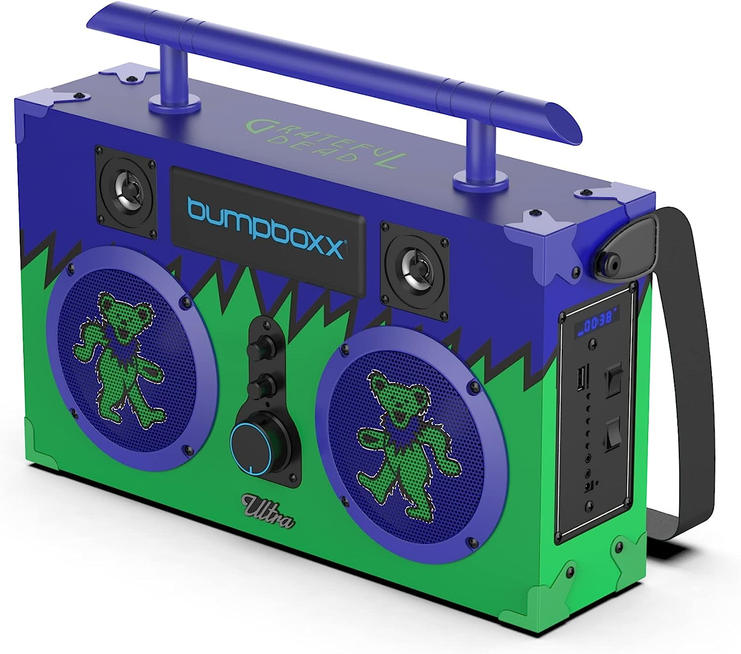 Bumpboxx Ultra Grateful Dead: Green & Blue | Retro Boombox with ...