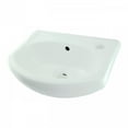 Dell Wall Mount Bathroom Sink 16 1/8" White Wash Basin with Overflow ...
