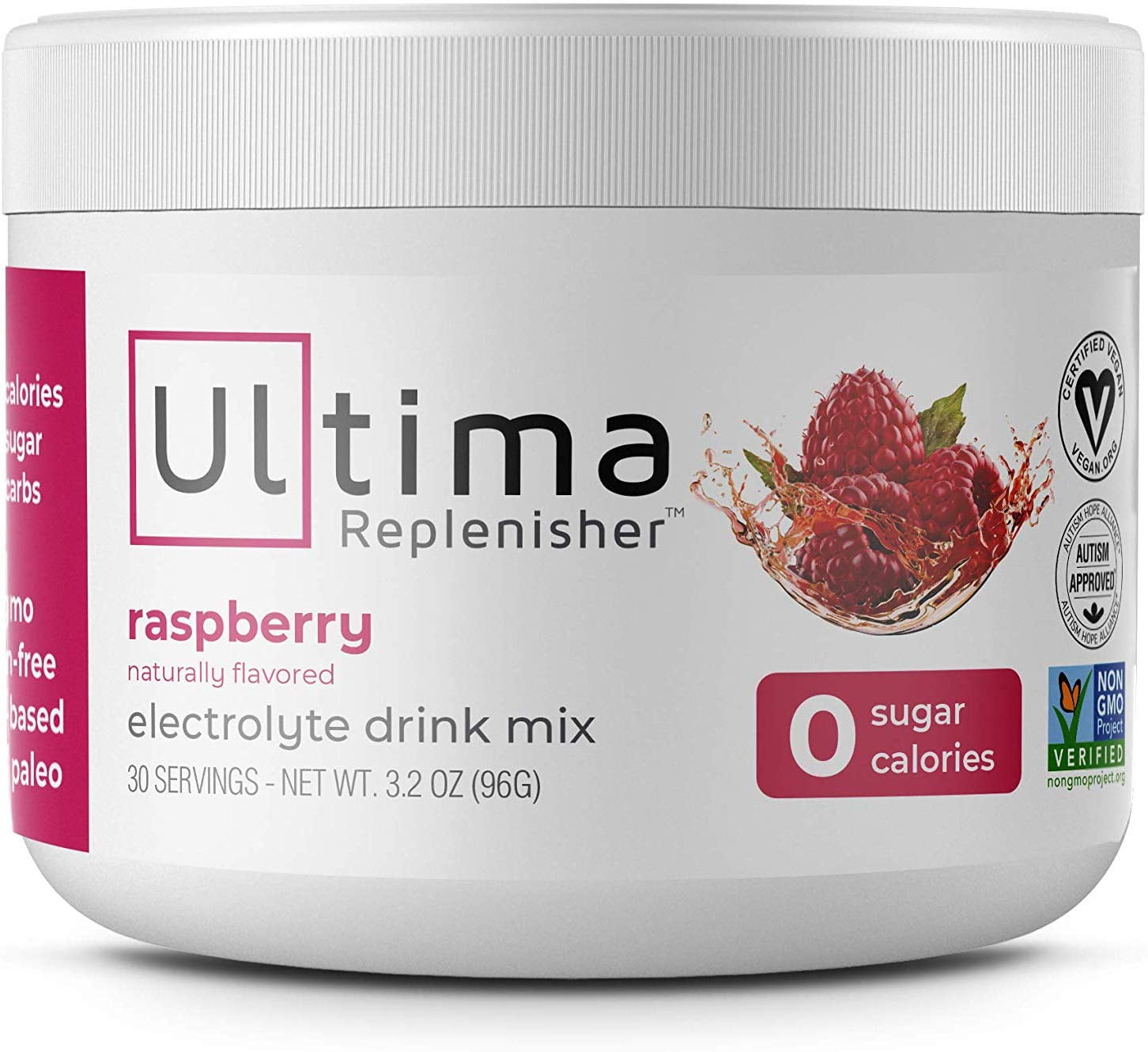 Ultima Replenisher Raspberry Electrolyte Powder, New Formula, 30 ...