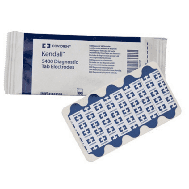 Covidien 31433538 Kendall 5400 Diagnostic Tab ECG Electrodes - Pack of ...