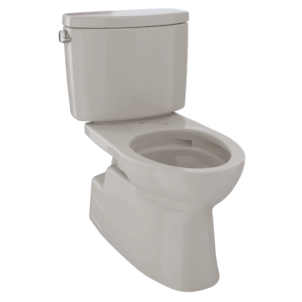 TOTO? Vespin? II Two-Piece Elongated 1.28 GPF Universal Height Skirted ...