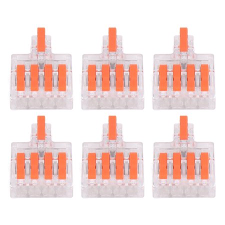 Splicing Terminal, 15Pcs Transparent Compact Size Safe PC Copper Wire ...