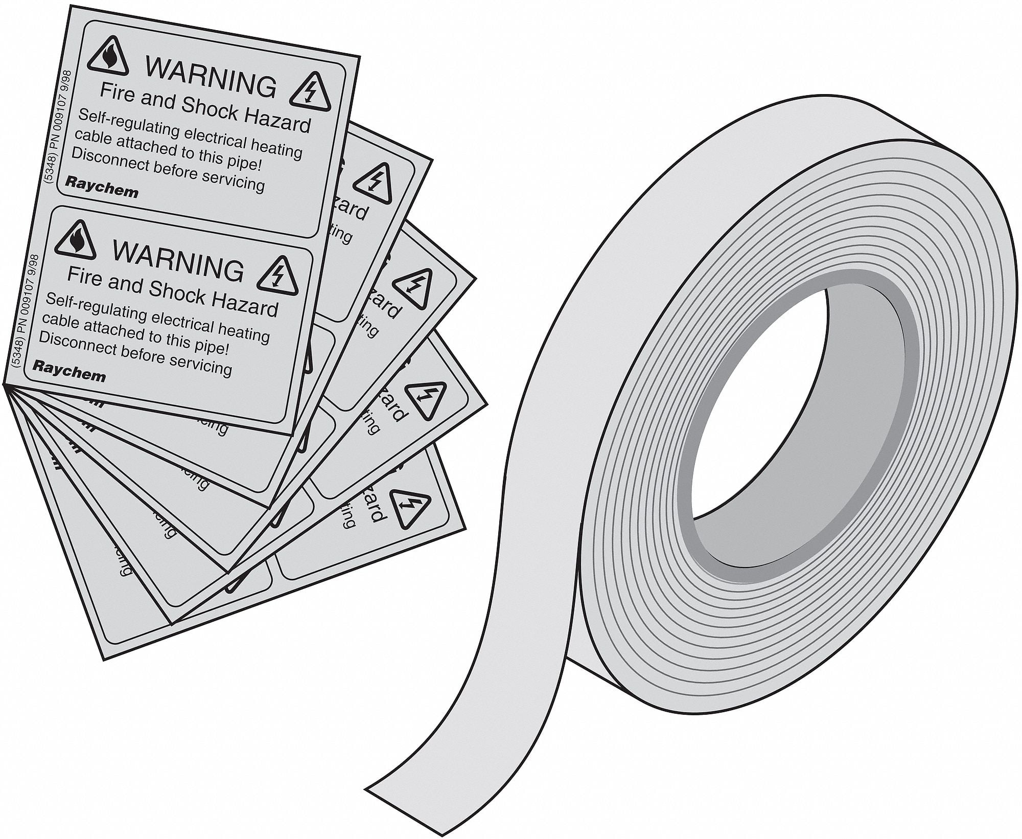 Raychem Application Tape,66',10 Elec Trace Labls 062231-000 - Walmart.com