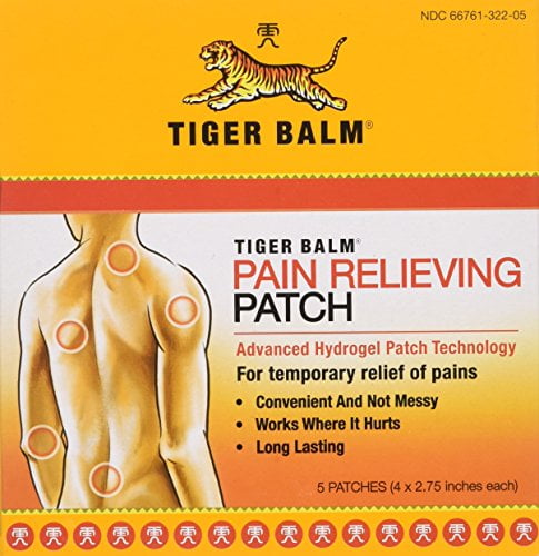 Tiger Balm Pain Relieving Patch Non-Staining 4x2.75 in - 5 - Patch ...
