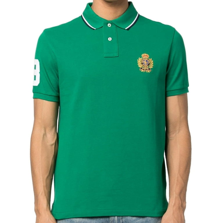 Polo Ralph Lauren Men's Classic Fit Large Crest Mesh Polo Polo Ralph Lauren Men's Classic Fit Large Crest Mesh Polo