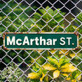 Decorative Tin Sign 16*4 Inch - McArthar ST. Design - Ideal for Outdoor ...