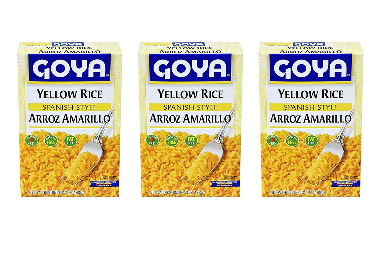 Goya Yellow Rice Spanish Style, (3 Pack, Total of 21oz) - Walmart.com