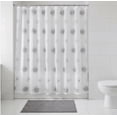 Serafina Home Decorative Sheer Fabric Shower Curtain for Bathroom ...