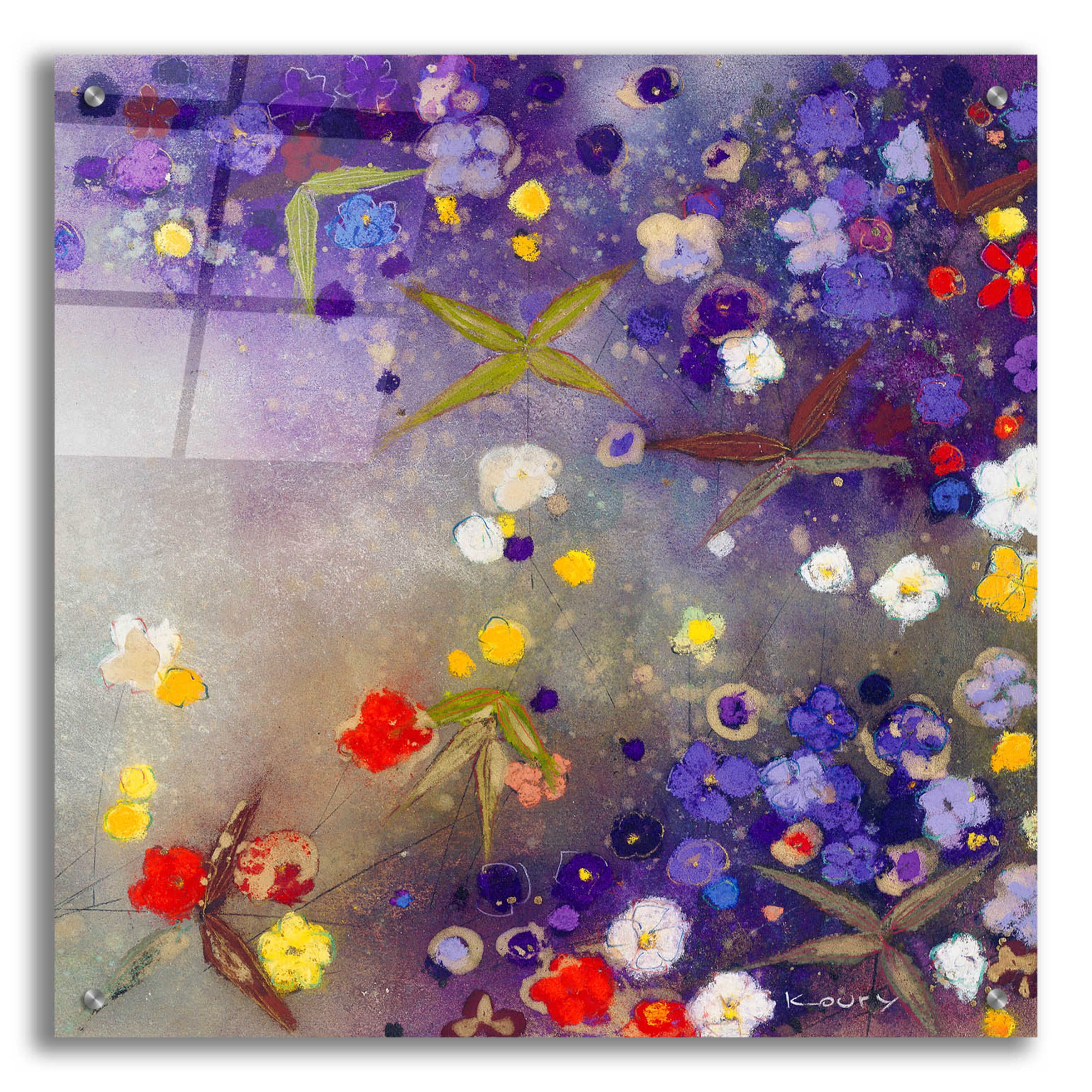 Epic Art 'Gardens in the Mist X' by Aleah Koury, Acrylic Glass Wall Art ...