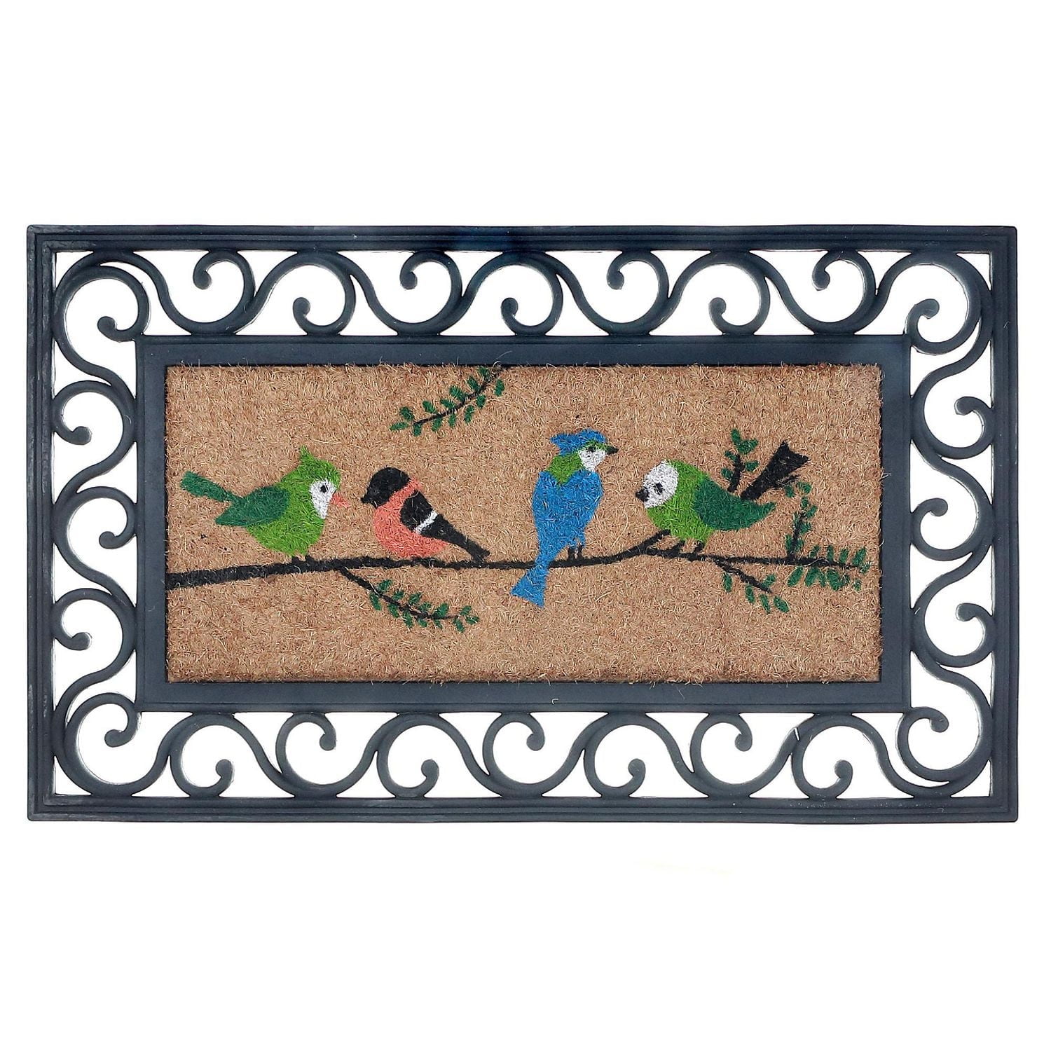 Click here for Ih Casadécor Rubber & Coir Mat Birds On Branch 18... prices