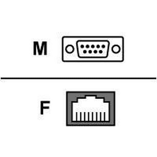 Raritan - Null modem adapter - RJ-45 (F) to DB-9 (M) - for ...