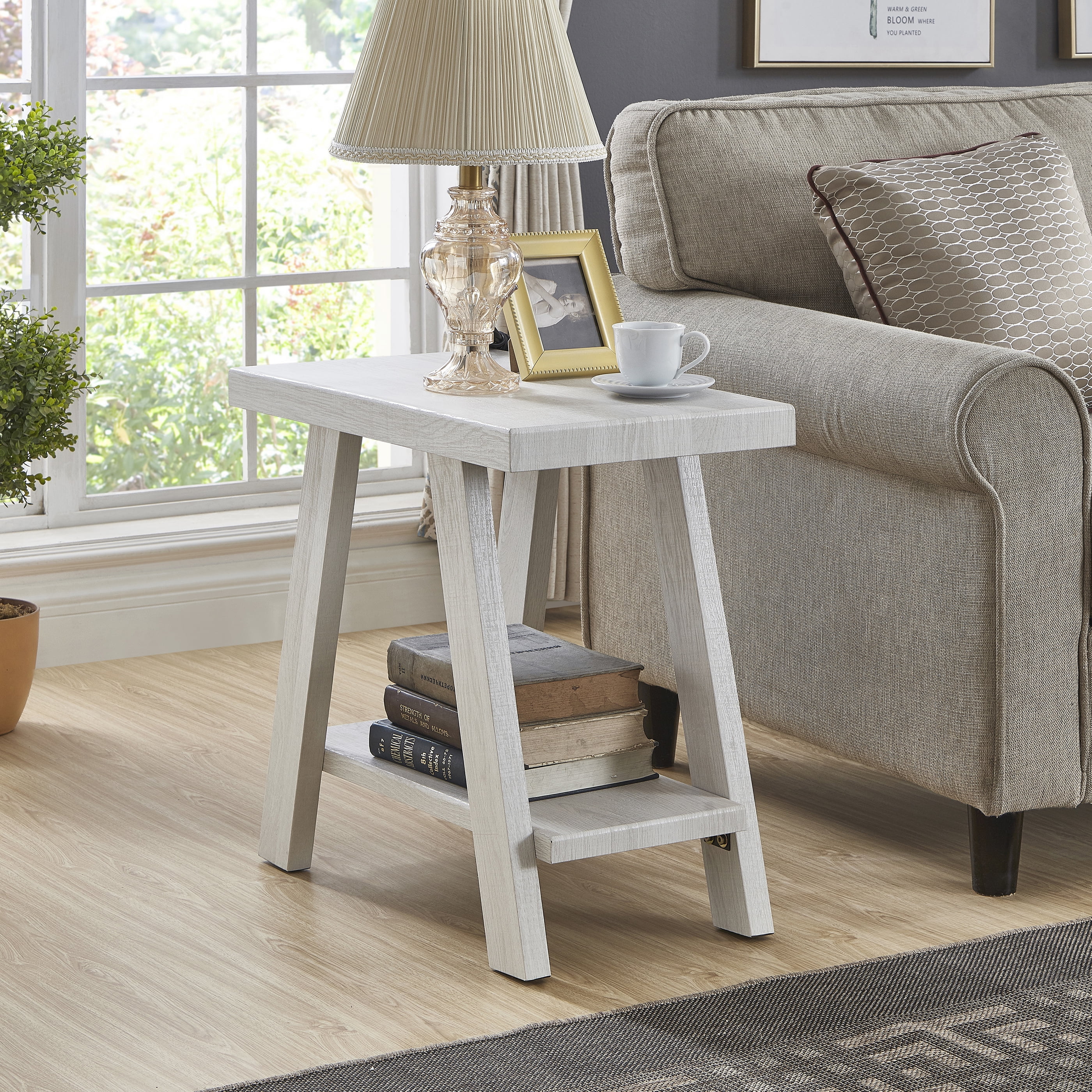 Athens Contemporary Wood Shelf Side Table - Walmart.com