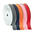 Offray Ribbon, Pewter Grey 5/8 inch Grosgrain Polyester Ribbon, 18 feet ...