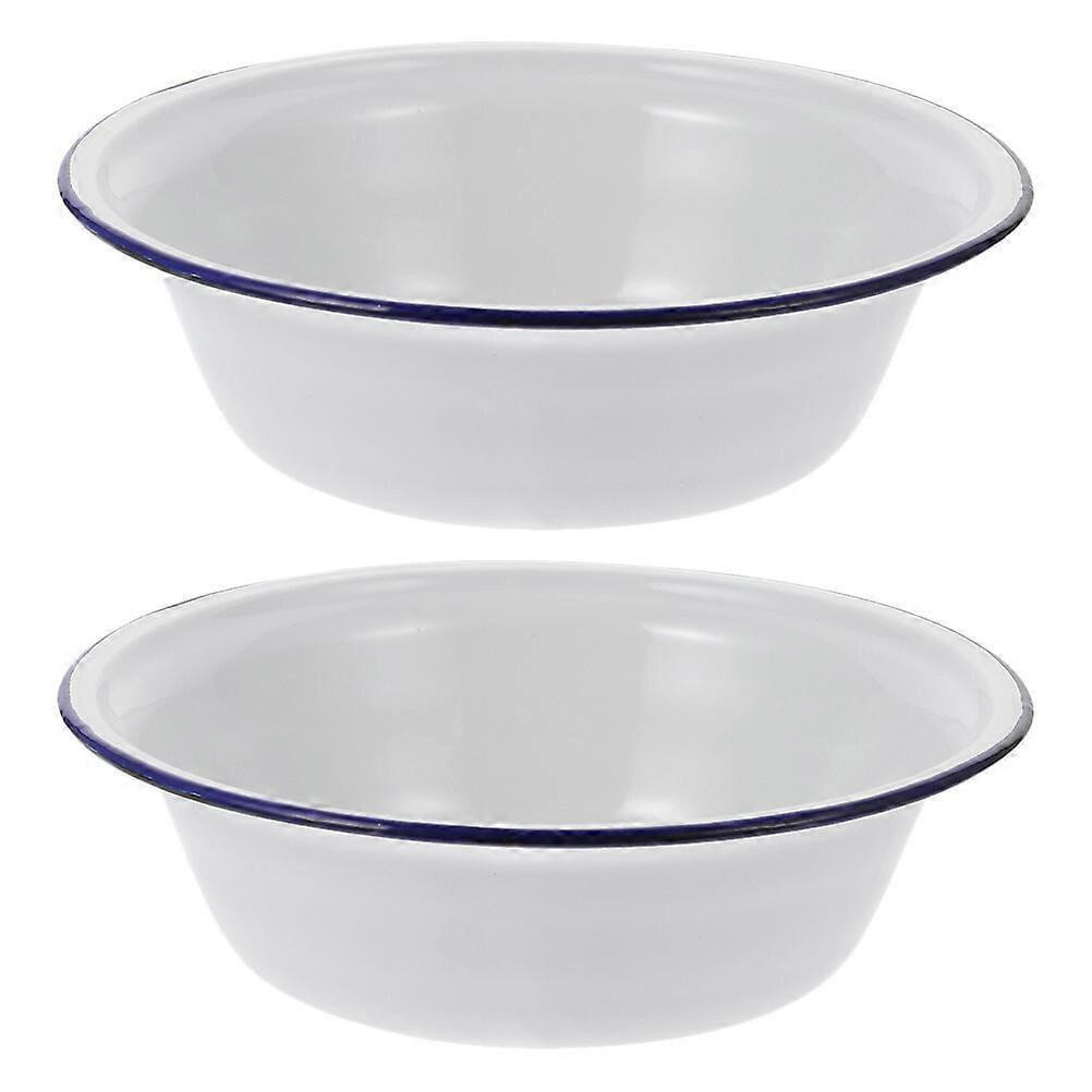 Click here for Xbohang 2pcs Household Soup Bowls Enamel Soup Basi... prices
