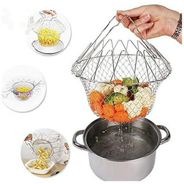 U.S. Kitchen Supply 3 Qt Stainless Steel Wide Rim Mesh Net Strainer ...
