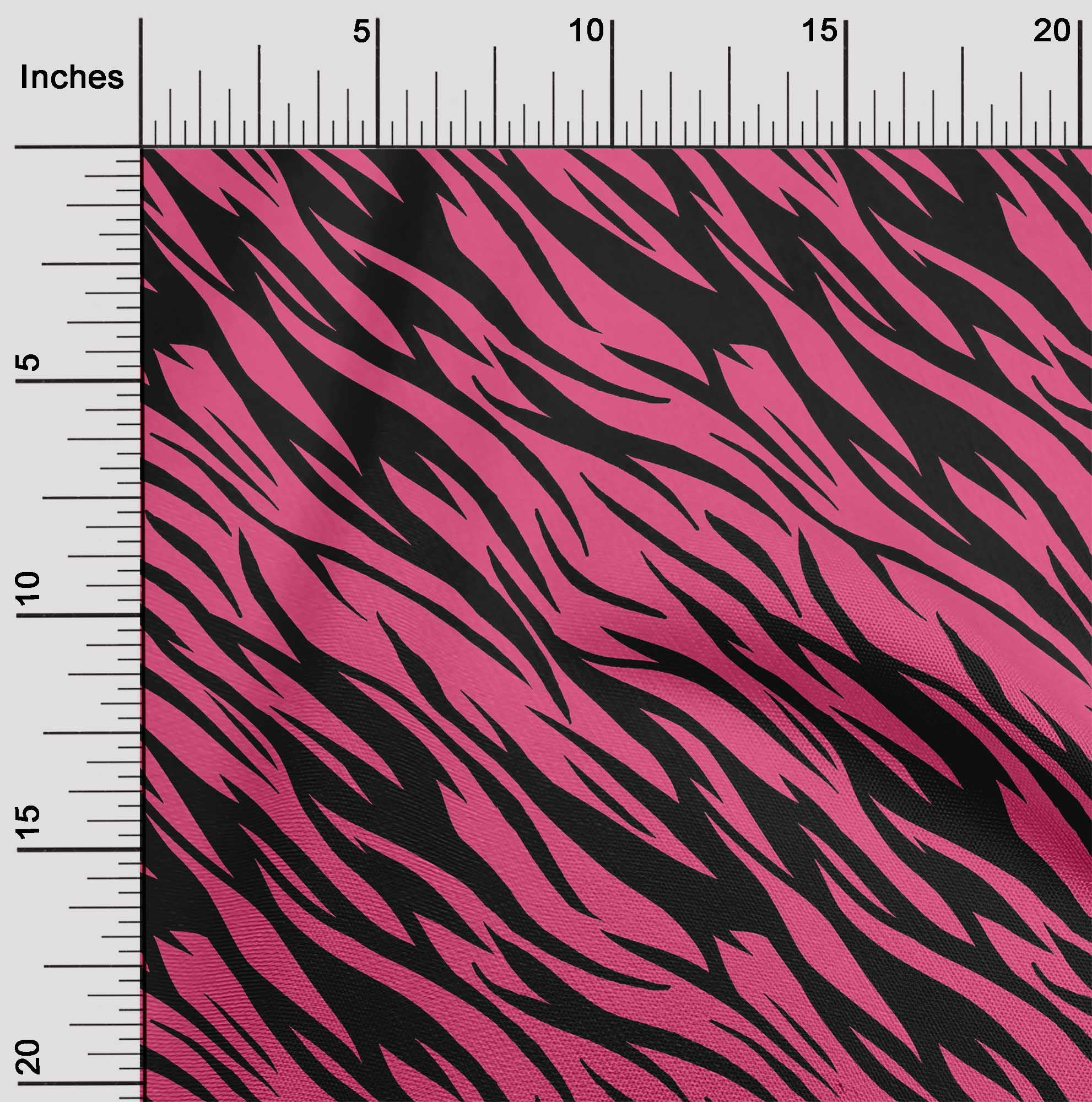 oneOone Silk Tabby Dark Pink Fabric Tiger Animal Skin Diy Clothing ...