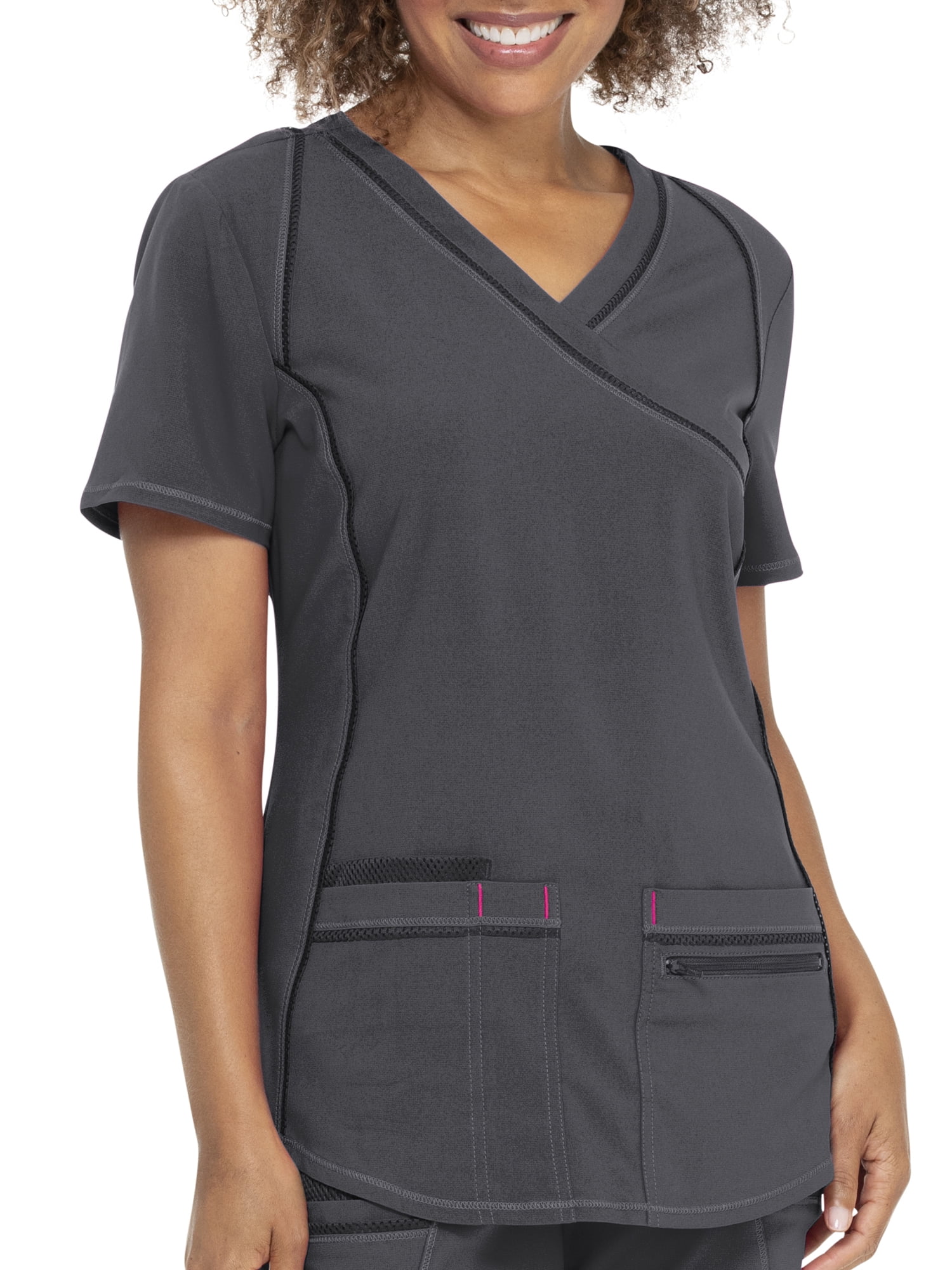 Scrubstar Women's Premium Collection Active Mock Neck Scrub Top ...