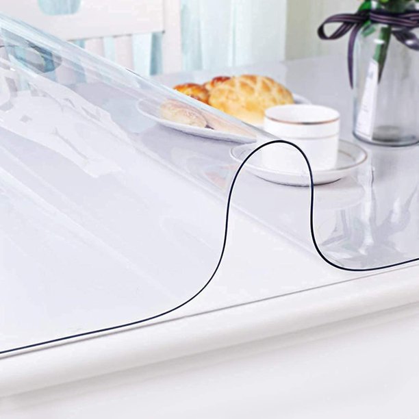 Clear Table Cov Protector for Dining Gla Table, on Slip Wat proof ...