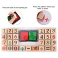 1 Set Wooden Stampers Number Stamp Toy Edicationl Stampers Creative ...