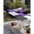 Black Purple Patchwork Sun Shade Sail 6.5'X10' Abstract Geometric Art ...