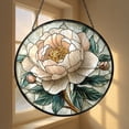 Colorful Floral Round Glass Window Hanging – Home Decor - Walmart.com