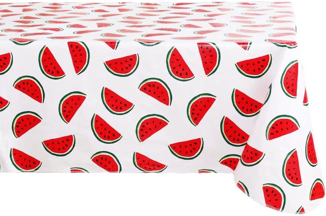Watermelon Rectangle Tablecloth - 60x120 Inch Waterproof Spring and ...