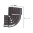 BESTYASH Black Gutter Downspout Connector with Splitter Feature to ...