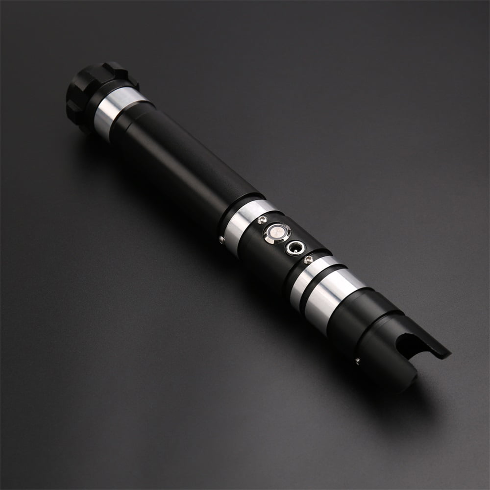 Buy ZiaSabers Rhea Lightsaber - Realistic Metal Black Hilt Star Wars ...