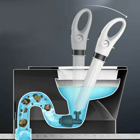 Air Drain Blaster Powerful Drain Unblocker Air Power Toilet Plunger ...