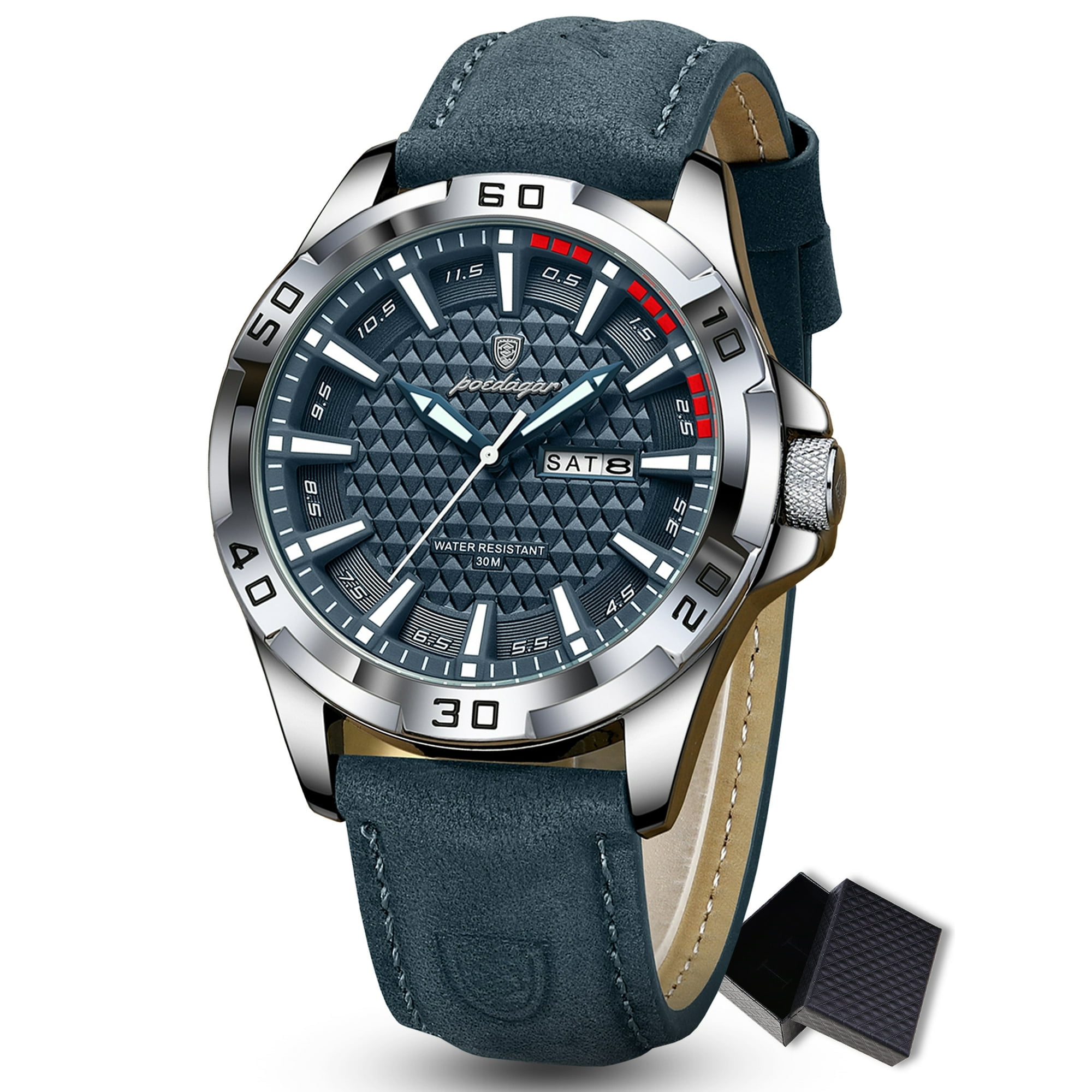 Click here for Poedagar Sport Man Date Pu Leather Quartz Wristwat... prices