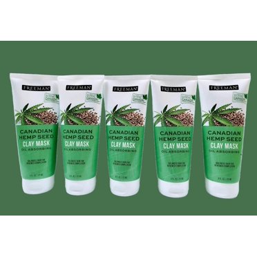 Pack of 6 New Freeman Oil Absorbing Clay Facial Mask, Pore Minimizing ...