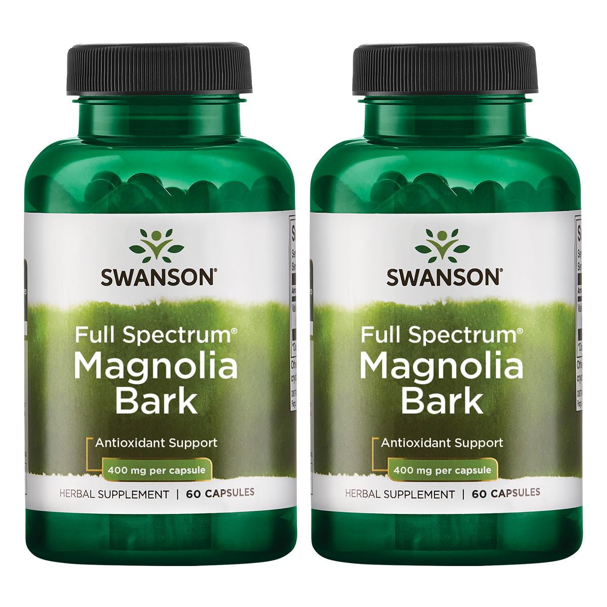 Swanson Full Spectrum Magnolia Bark 400 mg 60 Caps 2 Pack - Walmart.com