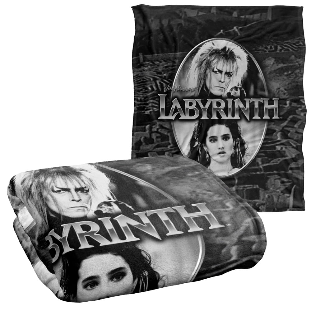 Labyrinth Blanket, 50"x60", Silver Portrait Maze, Silky Touch Super ...