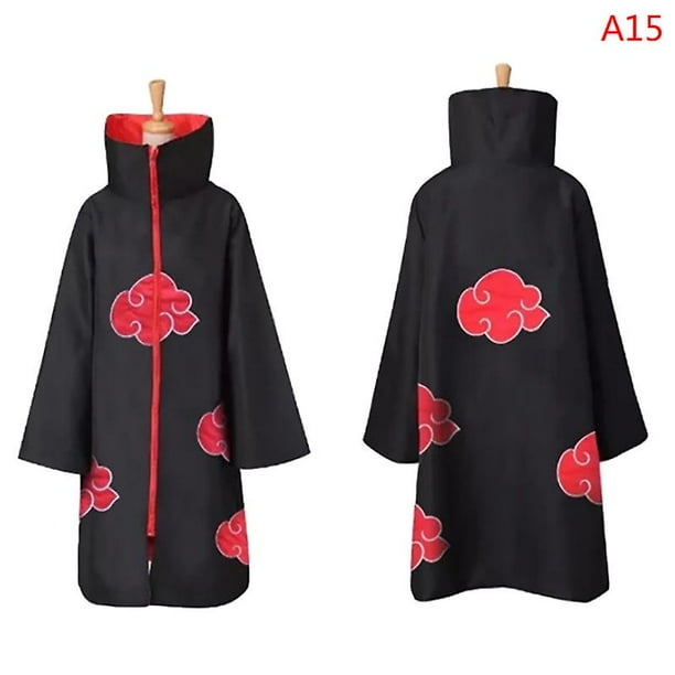 Kids Anime Naruto Cosplay Akatsuki Cloak Uchiha Party Costume ...