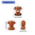 20pcs Fun Cow Shape Silicone Beads s Project Friendship Bracelets Party ...