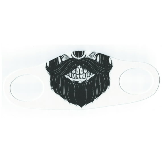 Big Beard Funny Face Mask Washable Reusable Cute Unisex Athletic ...