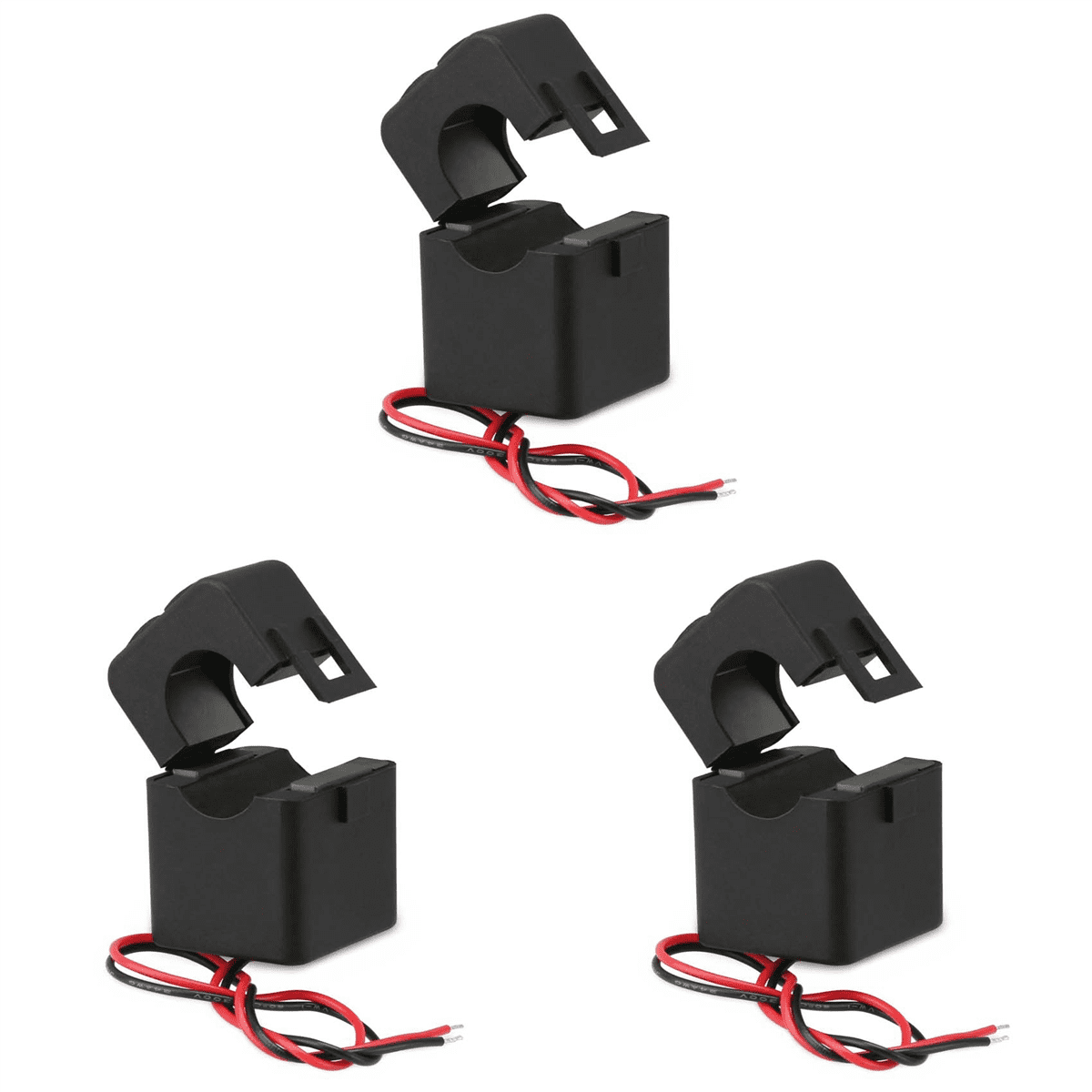 3X Current Transformer,100A 100MA AC Current Sensor, Split Core Amp ...