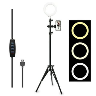 Vivitar 18-Inch LED Ring Light, Adjustable 63-Inch Tripod Stand, with ...