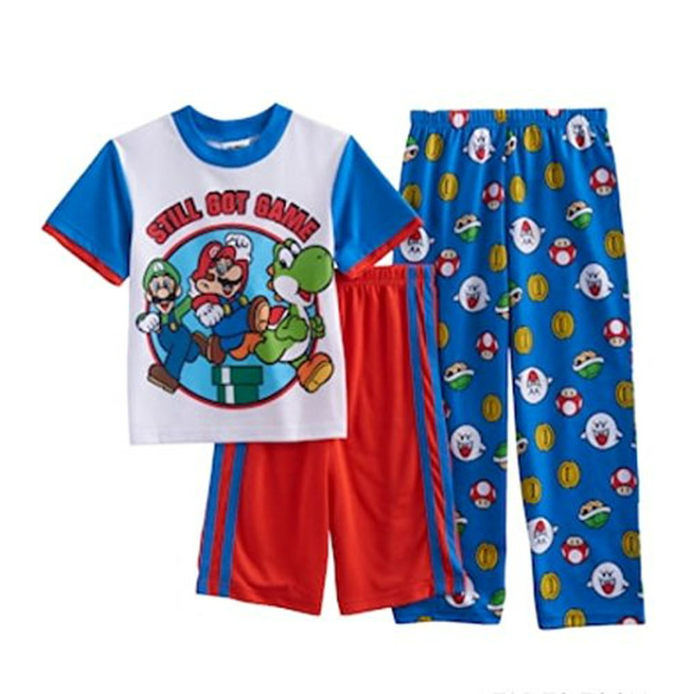 Super Mario Bros. - Super Mario Bros.Still Got Game 3-Piece Pajama Set ...