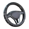 EING Steering Wheel Cover Leather Crystal Bling Anti-Slip Auto Car ...