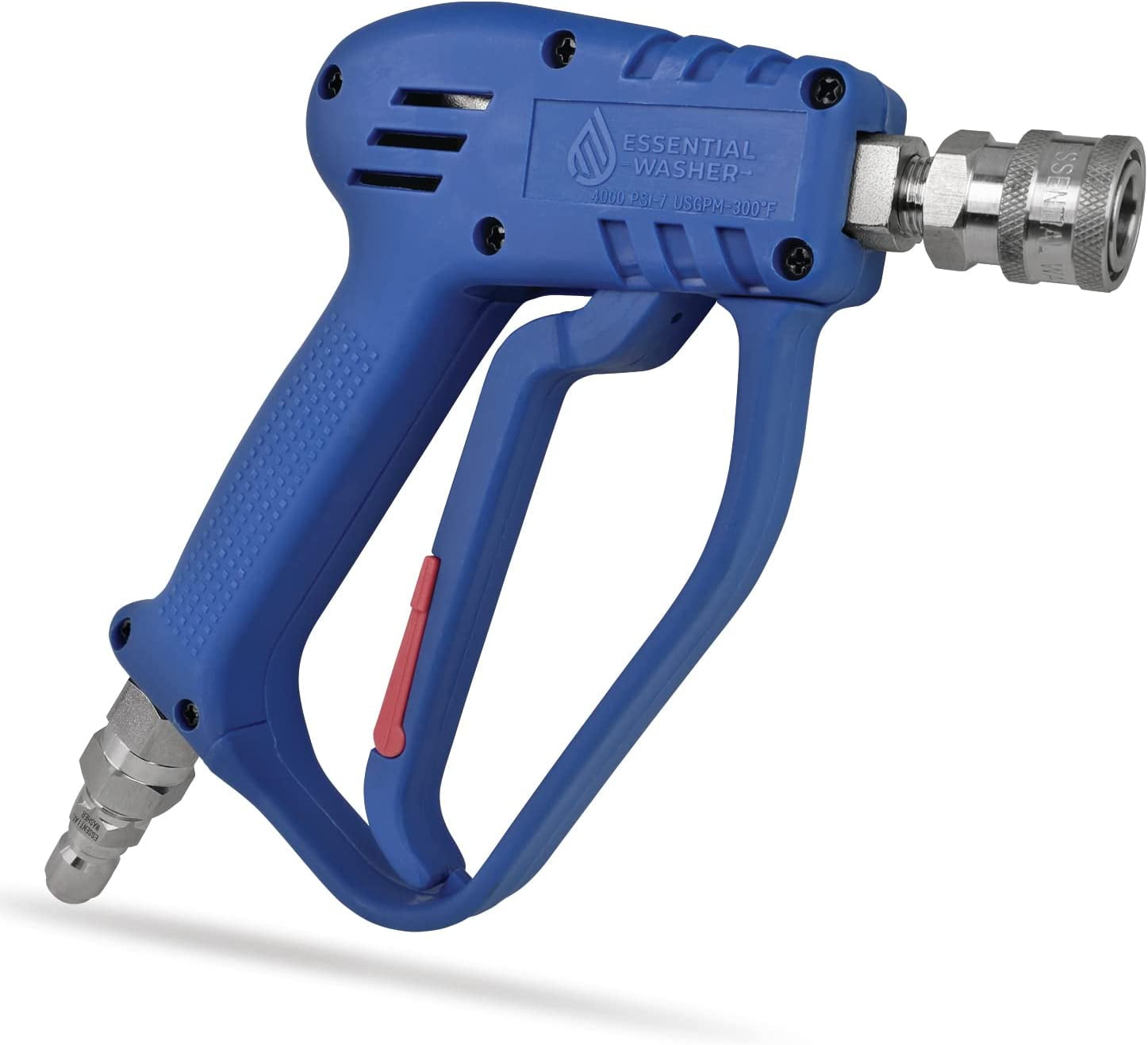 ESSENTIAL WASHER Short Pressure Washer Gun with Stainless Steel Swivel ...