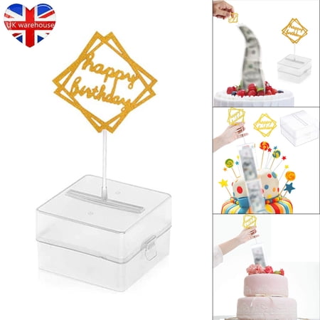 Happy Birthday Cake ATM - Money Cake Dispenser Box Cake Money Pull Out ...