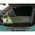 2 Pack Car Window Sun Shade Magnetic, Half Blackout Half See-Through ...