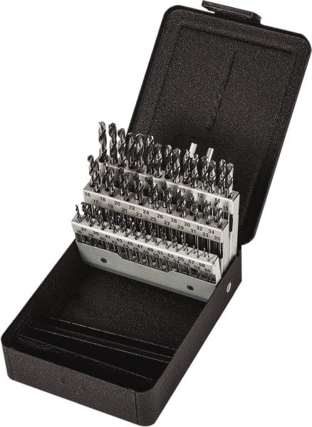 118° Point, Bright Finish, High Speed Steel Screw Machine Length Drill ...