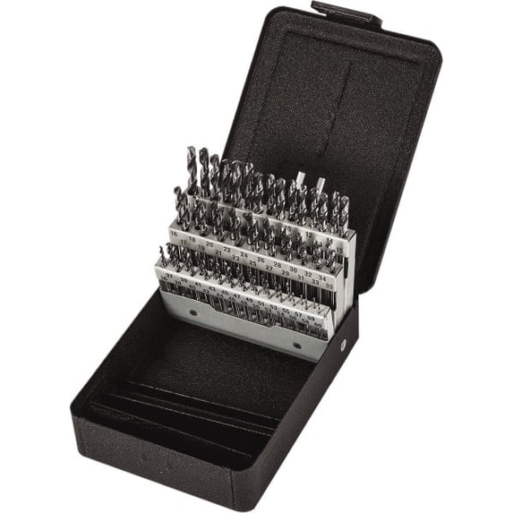 118° Point, Bright Finish, High Speed Steel Screw Machine Length Drill ...