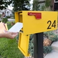 adoorn Post Mount Mailboxes, 9.5 x 9.5 x 20.75 (HxWxD) Large ...
