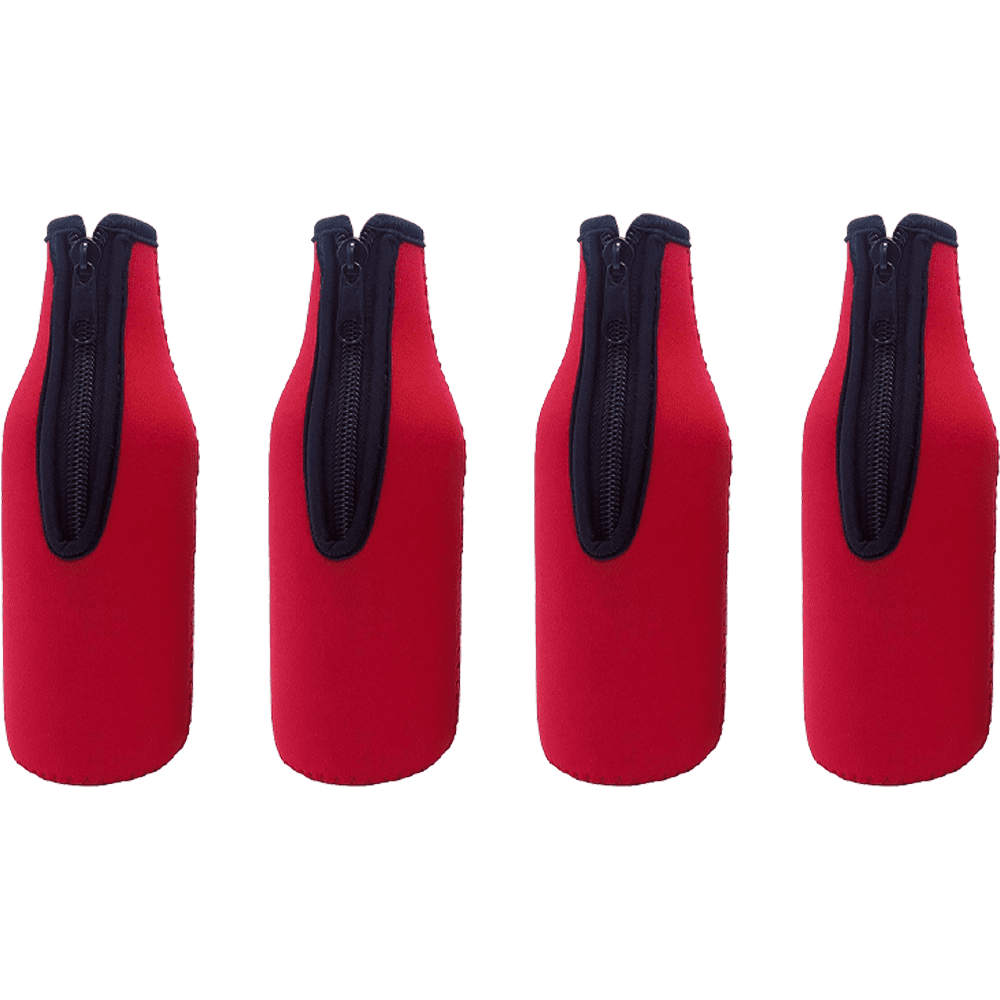 Beer Bottle Insulator Sleeve Zip-up Bottle Jackets. Keeps Beer Cold and ...