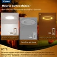 12 Pack 6 inch 5CCT LED Recessed Lighting with Night Light, 12.5W=100W ...